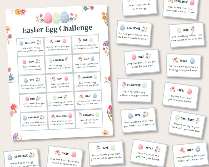 Easter Games Bundle, Printable Easter Party Games, Easter Games for ...
