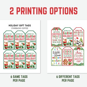 Christmas Staff Appreciation Gift Tags, Christmas Employee Thank You ...