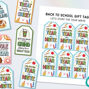 Back to School Gift Tag Bundle, First Day of School Gift Tag, Welcome ...