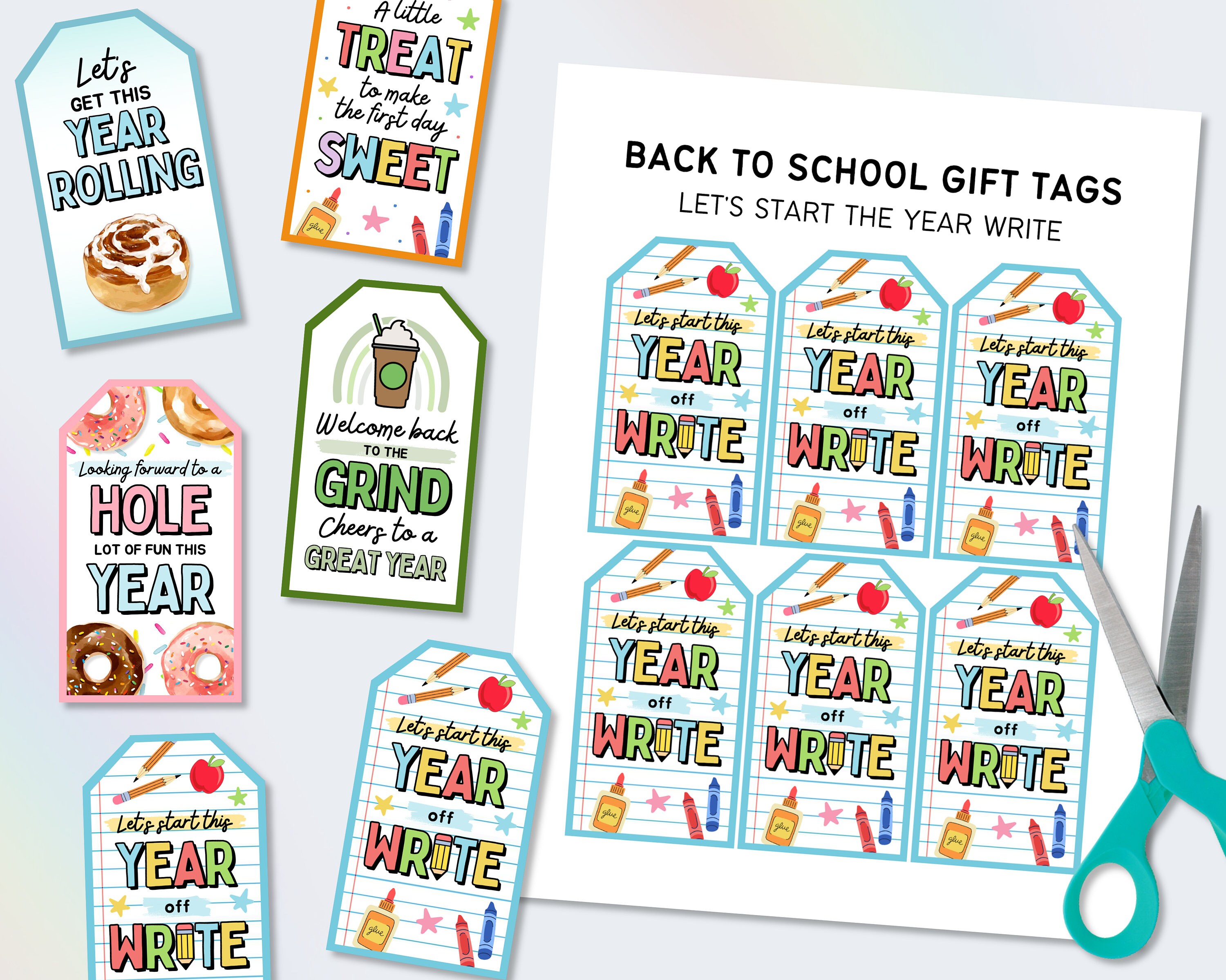 Back to School Gift Tag Bundle, First Day of School Gift Tag, Welcome ...
