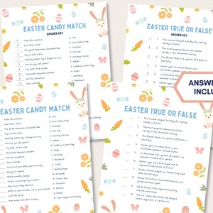 Easter Games Bundle, Easter Games for Family, Printable Easter Party ...