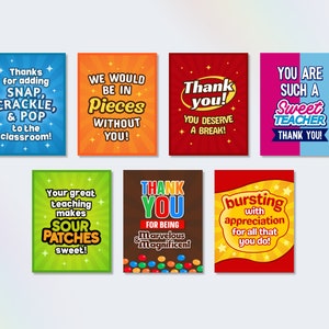 Teacher Appreciation Signs Printable, Teacher and Staff Appreciation ...