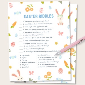 Easter Riddles for Kids, Easter Riddles Game, Kids Easter Activity ...