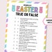 Easter True or False, Easter Trivia Quiz, Easter Trivia Game, Easter ...