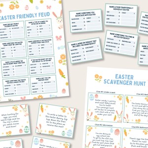 Easter Games Bundle, Easter Games for Family, Printable Easter Party ...