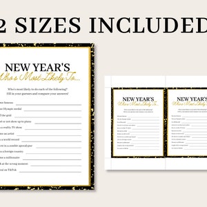 New Years Party Game Bundle, New Years Eve Party Games, Holiday Party ...