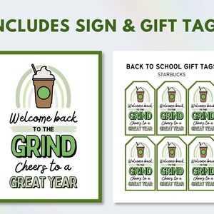 Welcome Back Teacher Gift Tag, Teacher Appreciation Coffee Tag, Back to ...