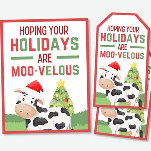 Christmas Teacher Appreciation Gift Tag, Moovelous Christmas Gift Tag ...