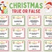 Christmas True or False Game, Christmas Trivia Quiz, Christmas Fact or ...