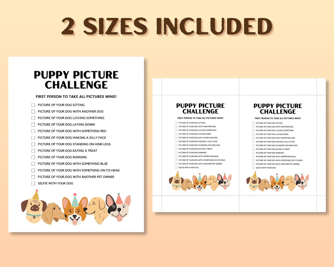 Dog Birthday Party Game Bundle Puppy Pawty Games Dog Theme - Etsy