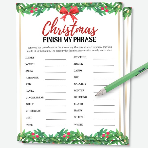 Christmas Phrases - Etsy