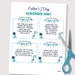 Fathers Day Scavenger Hunt, Printable Fathers Day Treasure Hunt ...