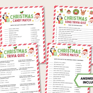 20 Christmas Games Bundle, Family Christmas Party Games , Christmas ...