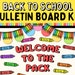 Welcome Back to School Bulletin Board Kit, Crayon Bulletin Board Decor ...