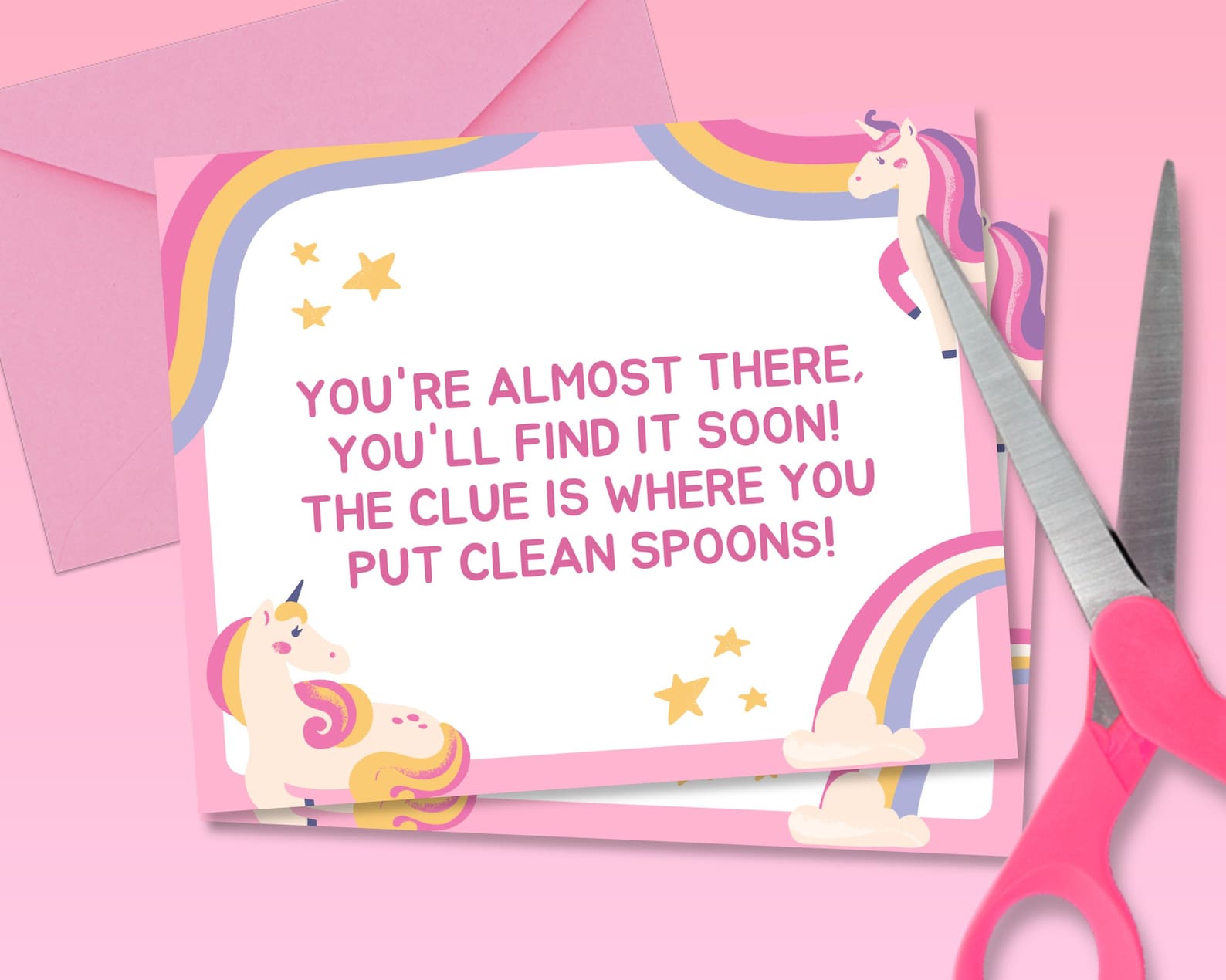 Unicorn Birthday Scavenger Hunt Party Treasure Hunt for Kids - Etsy