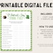 St Patrick's Day Think Fast Game, Printable St Patricks Day Party Game ...