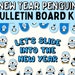 Penguin New Years Bulletin Board Kit, New Year January Bulletin Board ...