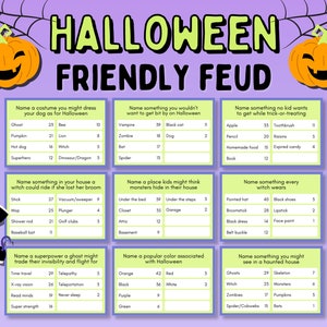 Halloween Family Feud Game, Halloween Family Game, Halloween Activity ...