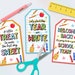 Printable Back to School Gift Tags, Gift Tags for Student First Day of ...