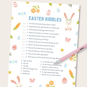 Easter Riddles for Kids, Easter Riddles Game, Kids Easter Activity ...