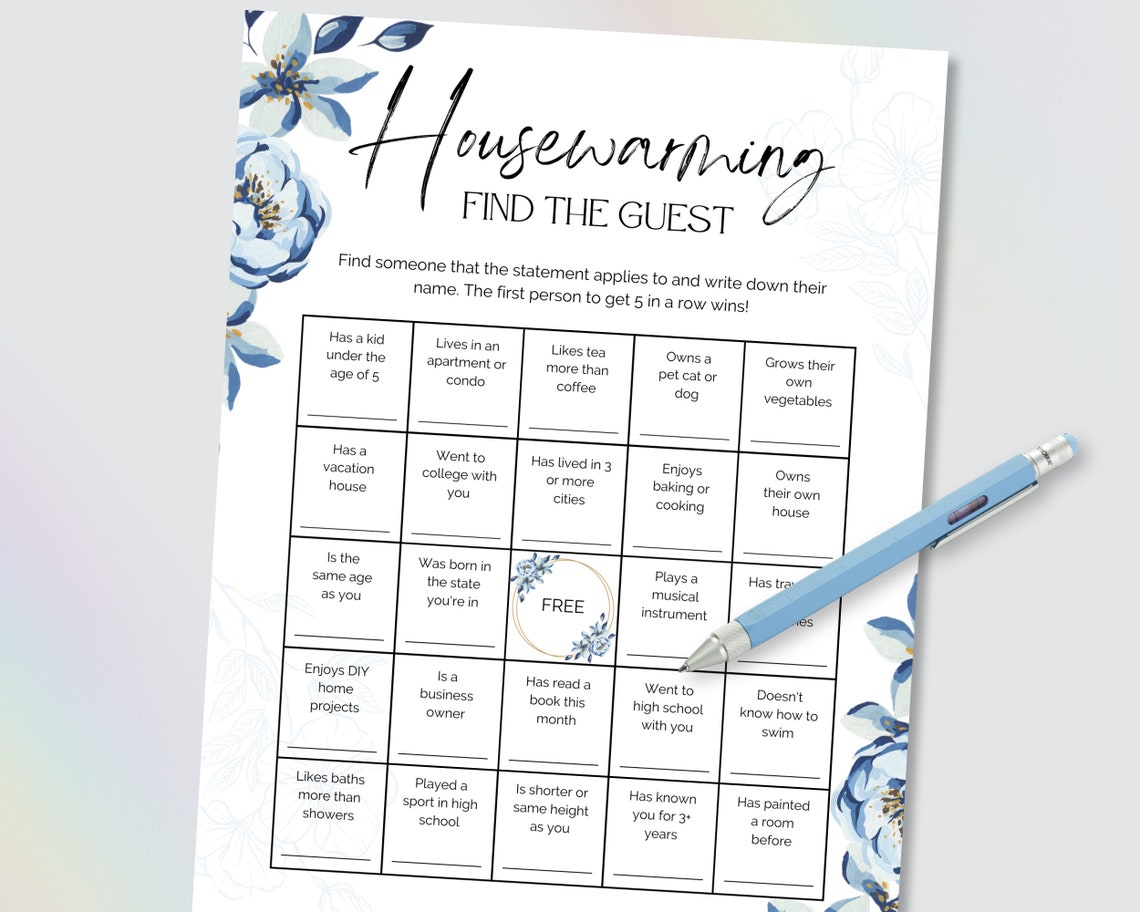 Housewarming Games Bundle Housewarming Party Games New Home - Etsy