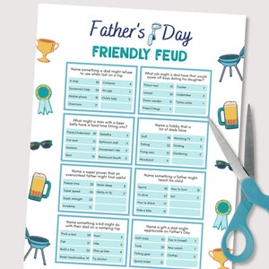 Fathers Day Family Feud, Fathers Day Trivia Feud, Fathers Day Game for ...