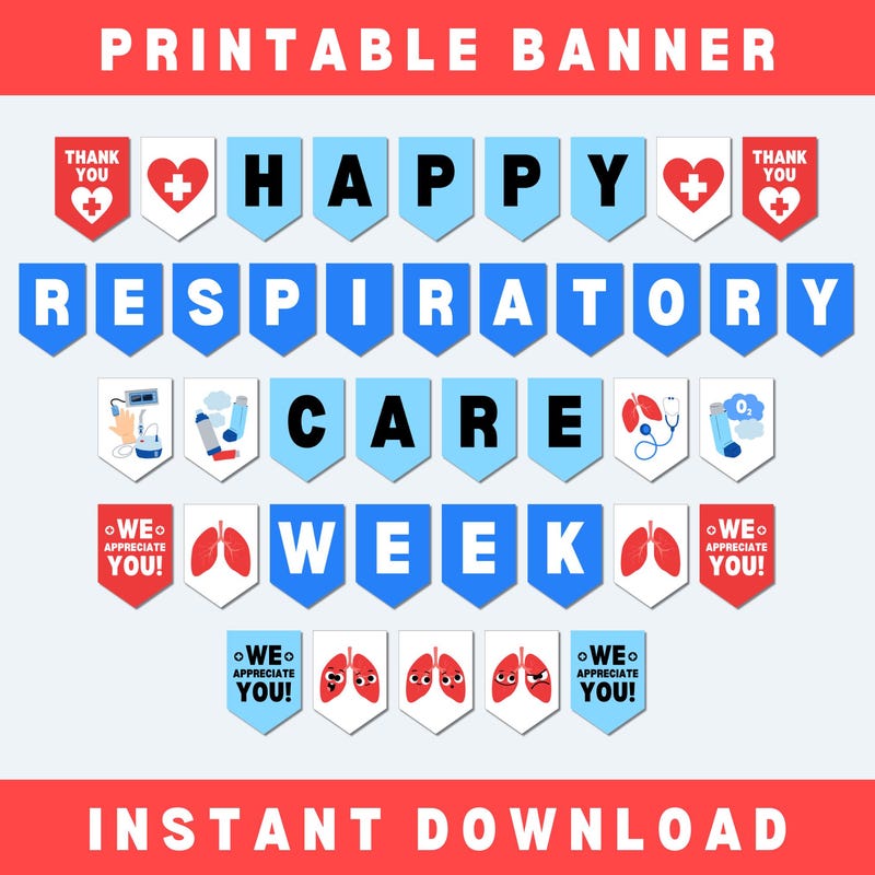 Respiratory Care Week Banner - Etsy
