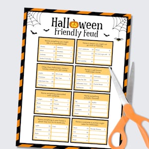 Halloween Friendly Feud Game, Halloween Trivia Questions and Answers ...