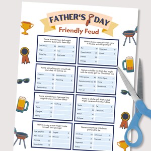 Fathers Day Friendly Feud, Fathers Day Trivia Quiz, Printable Fathers ...
