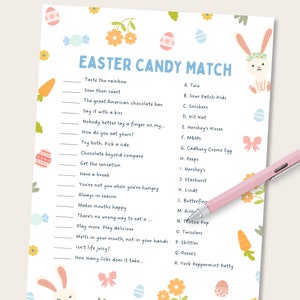 Easter Candy Match Up, Easter Candy Quiz, Easter Candy Game for Kids ...