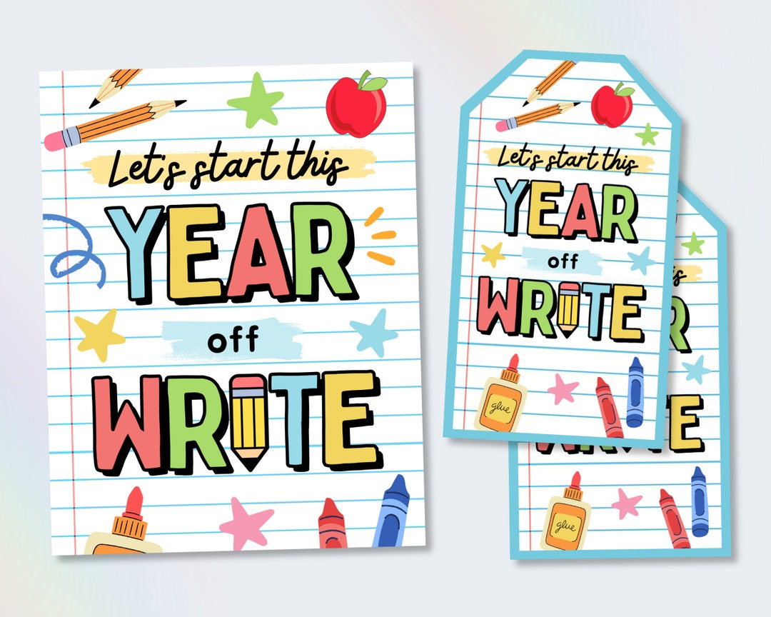 Back to School Gift Tag for Students, Welcome Back to School Sign ...