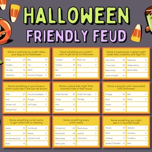 Halloween Family Feud Game, Halloween Family Game, Halloween Activity ...