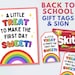 First Day of School Treat Tag for Students, Welcome Back to School Gift ...
