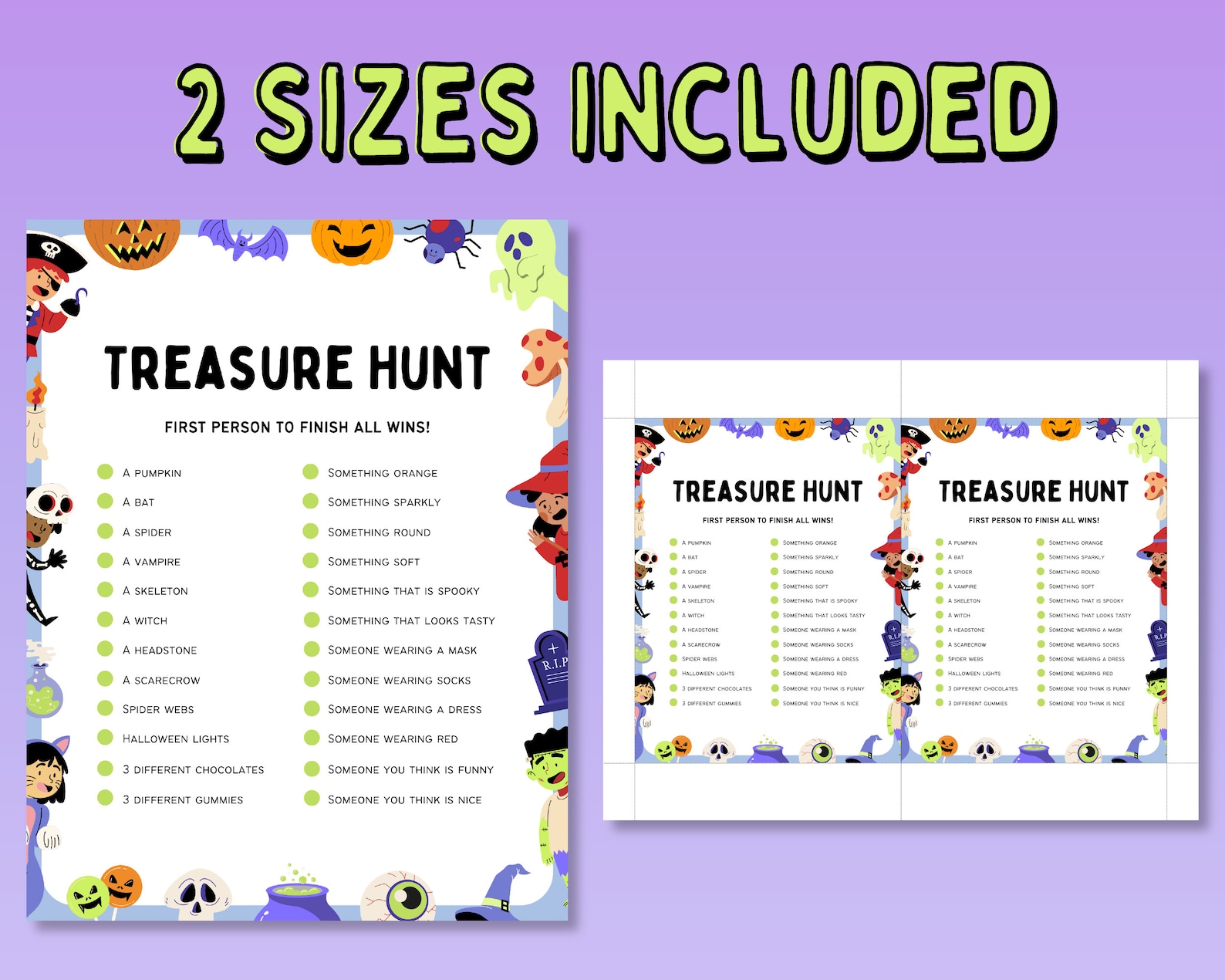 Halloween Treasure Hunt Halloween Printable Game Halloween - Etsy