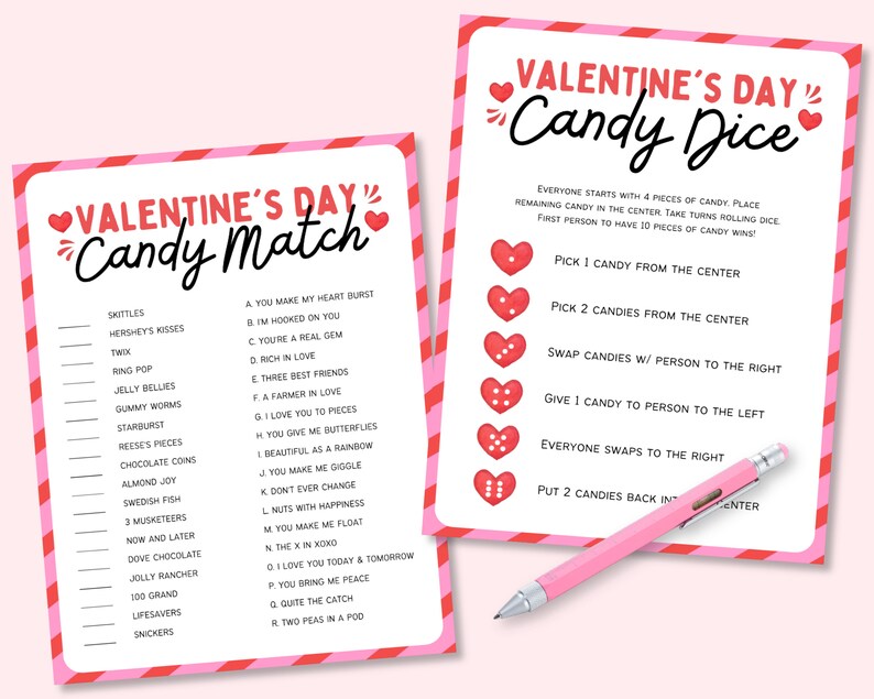 Valentines Day Games Bundle Valentines Day Party Games - Etsy