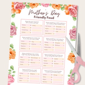 Mothers Day Friendly Feud, Mothers Day Family Feud, Mothers Day Trivia ...