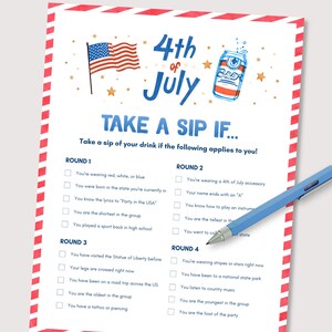 4th of July Games Bundle, Printable Fourth of July Party Games, July ...