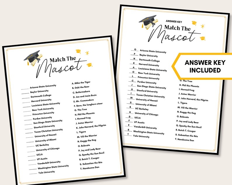 Graduation Party Games Bundle, Printable Graduation Party Games, Fun ...