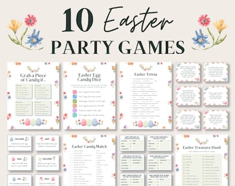 Easter Party Games Bundle, Family Easter Games, Printable Easter Party ...