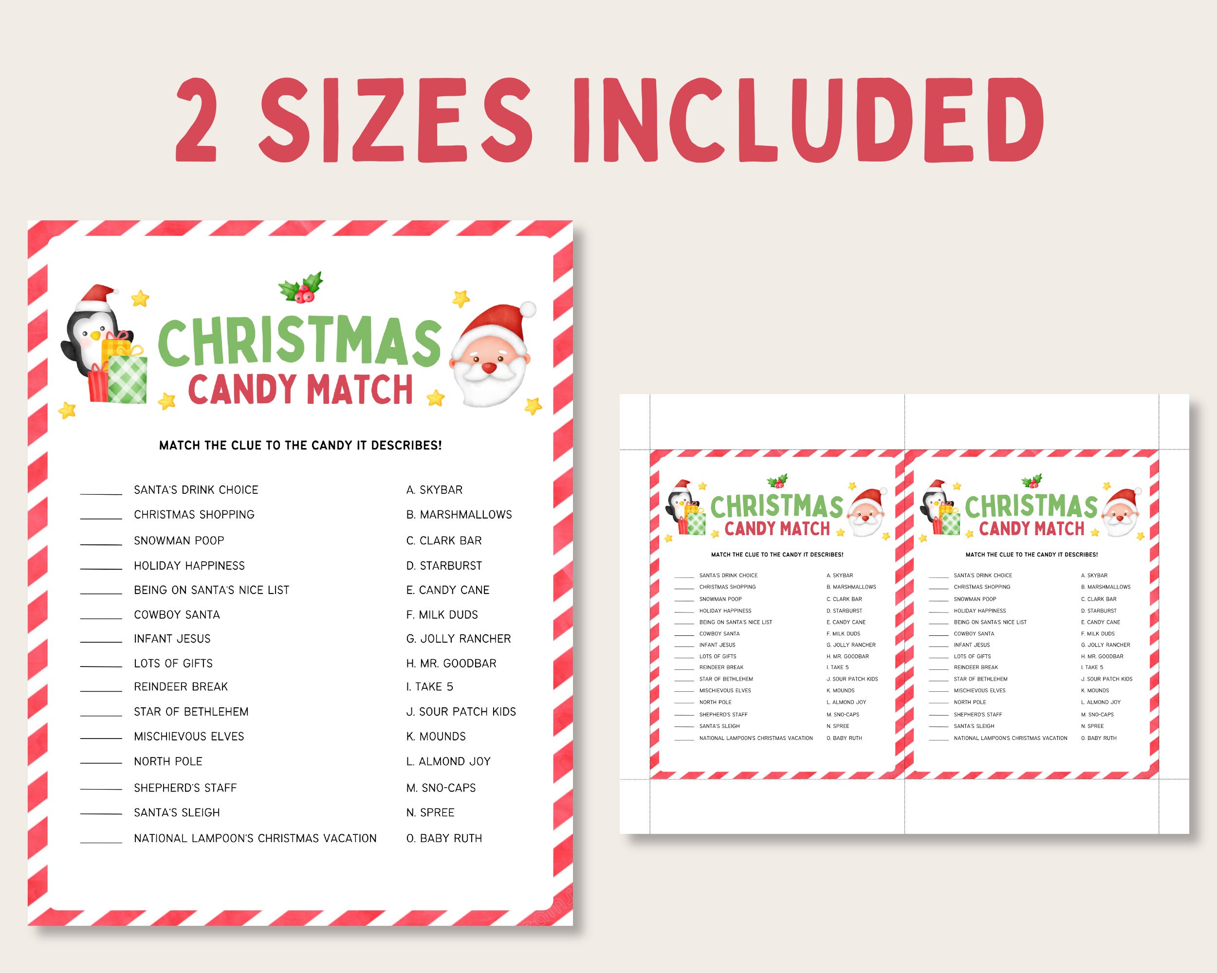 Christmas Candy Match Game, Christmas Candy Game, Christmas Trivia Quiz ...