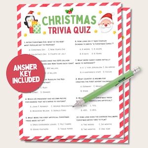 Christmas Trivia for Kids and Adults, Christmas Trivia Questions and ...