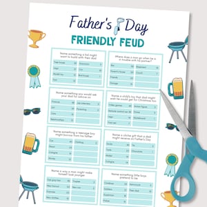Fathers Day Family Feud, Fathers Day Trivia Feud, Fathers Day Game for ...