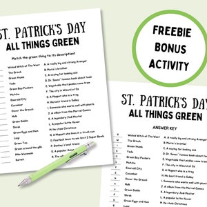 St Patricks Day Bulletin Board Kit, Retro St Patrick Classroom Decor ...