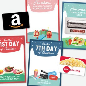 25 Days of Christmas Gift Card Book, Christmas Gift Card Holders ...