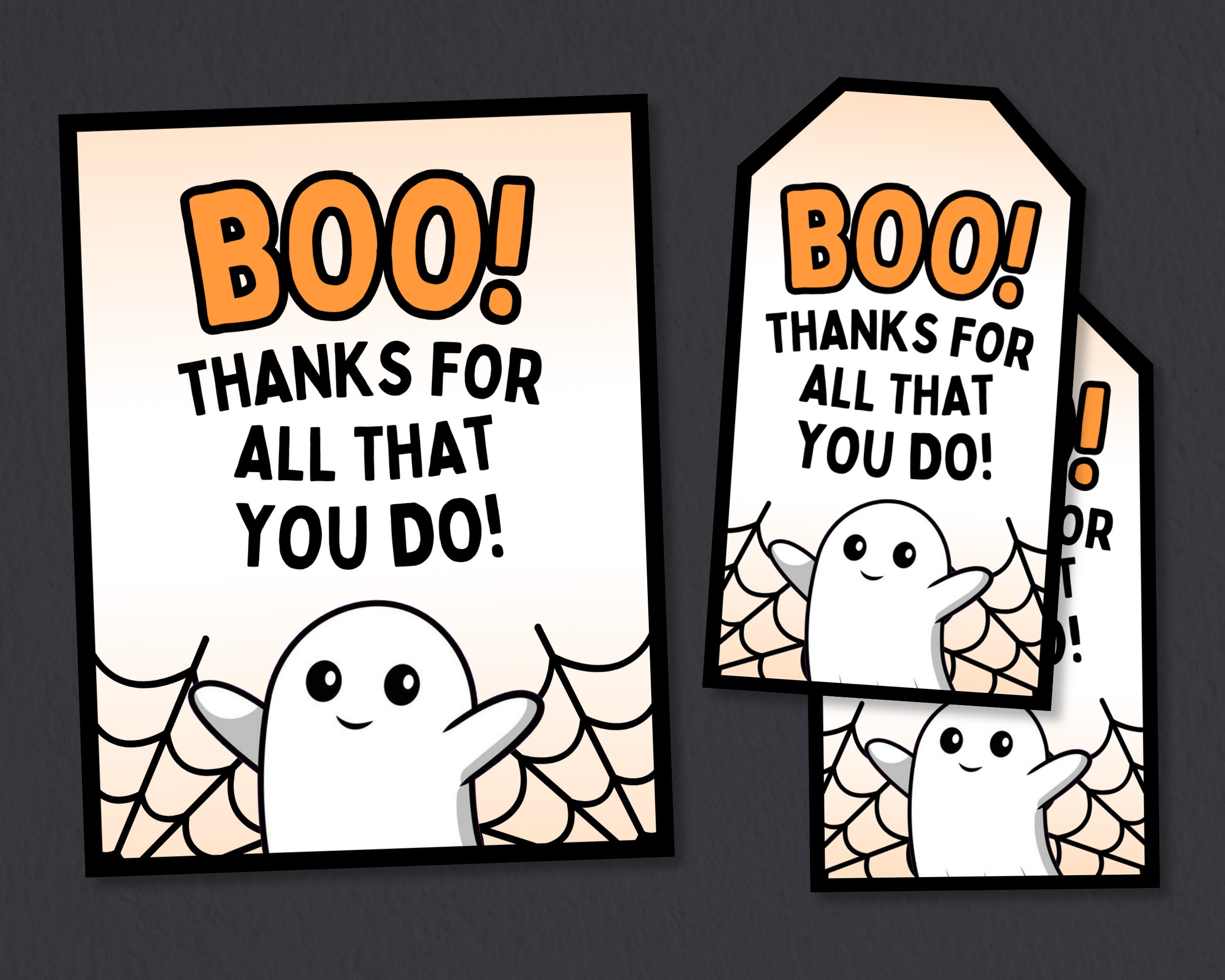 Halloween Thank You Gift Tag, Halloween Teacher Appreciation Gift Tag ...