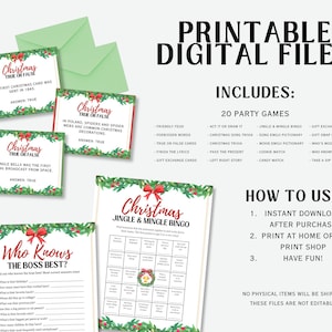 Office Holiday Party Games, Christmas Games for Office Party, Adult ...