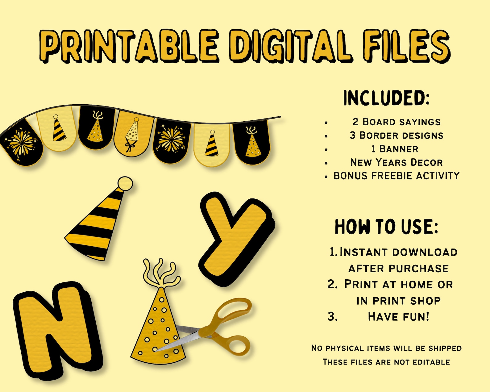 New Years Bulletin Board Kit New Year January Bulletin Board - Etsy