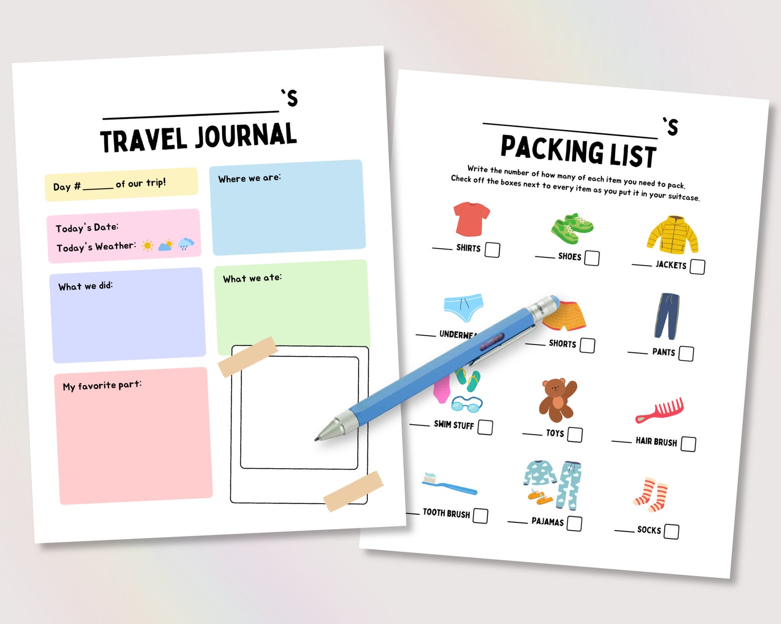 Road Trip Games Printable, Kids Road Trip Activity Book, Family Road ...