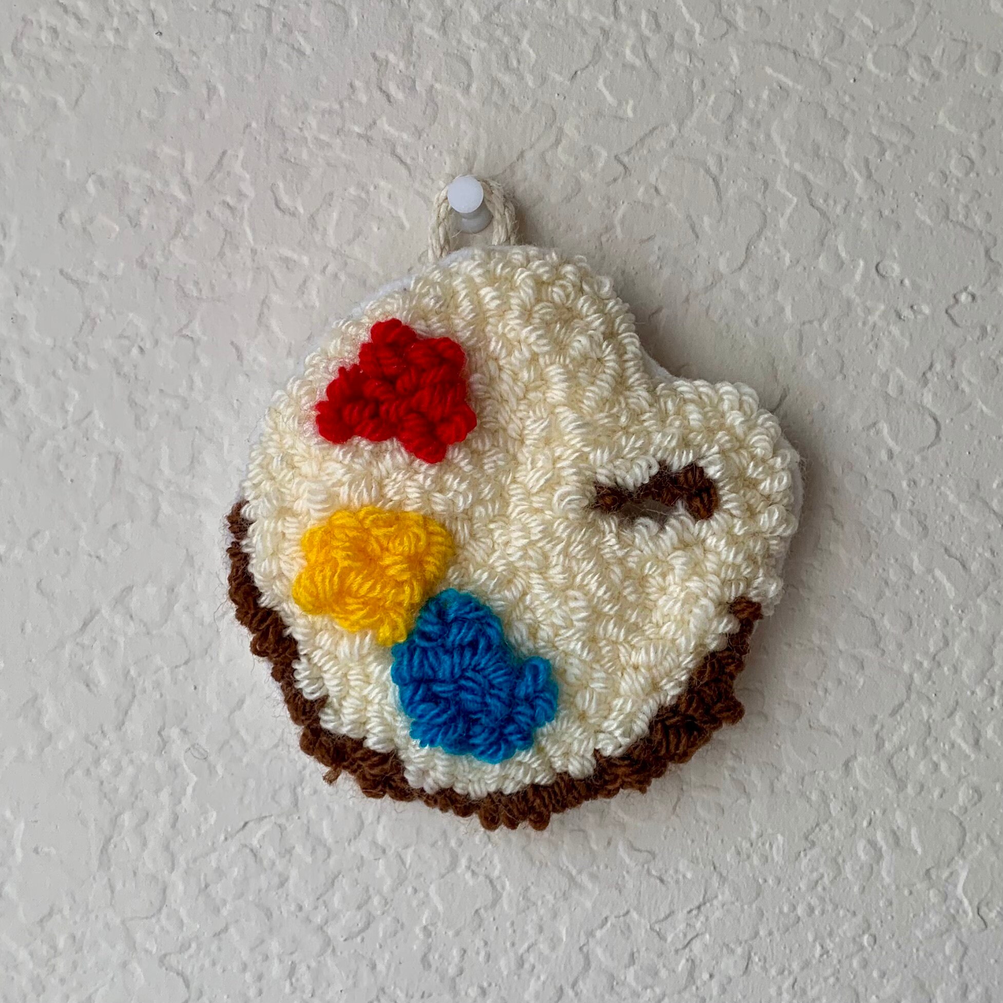 Painting Palette Punch Needle Wall Hanging - Etsy