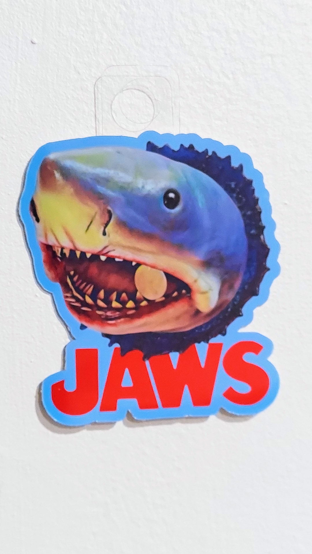 Jaws Holographic Vinyl Sticker - Etsy